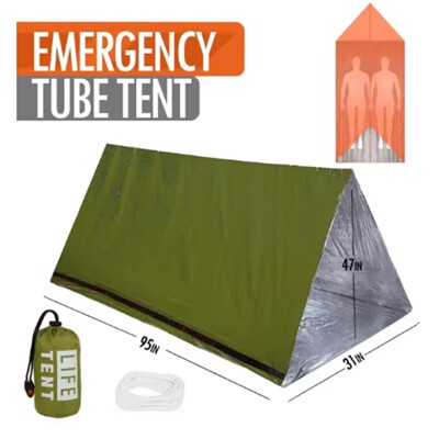 2 Person Emergency Tent Casa De Waterproof Camping Travel Pe