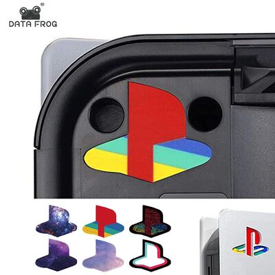 DATA FROG 6pcs Custom Vinyl Decal Skins for PS5 Console Logo