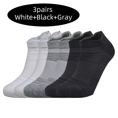 3 Pairs Sports Socks Men Women Short Running Socks Performan