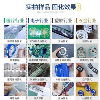 外RX00W190紫线UV型固化灯 实验室小UV光固化机UV胶水油墨光WDV固