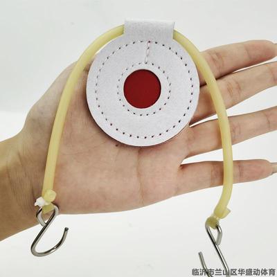加厚超纤弹弓靶子套装绑好橡皮筋铁钩到手即用皮质靶心弹弓靶绳靶