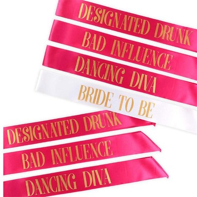 婚礼派对BRIDE TO BE Sash新娘伴娘团队新娘部落腰带单身派对装饰