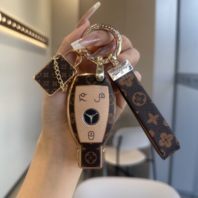奔驰钥匙套新e级e300l包c级c260l壳a200l车glb/glc/gle350女男扣