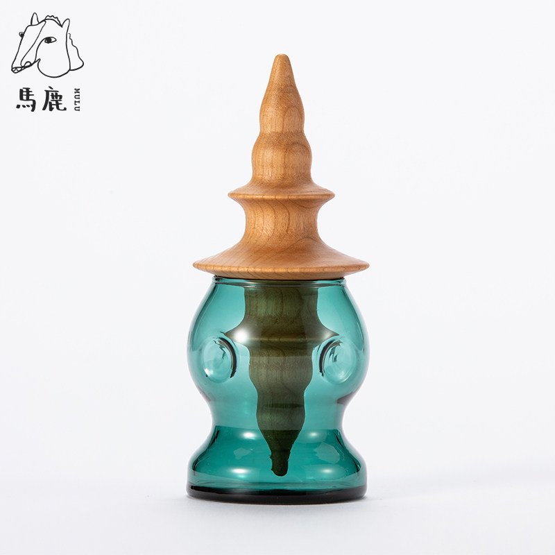 马鹿西湖三潭印月火香薰烟散香器木质扩香器教师节礼品