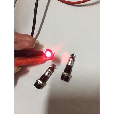 日本 SANSEI LED指示灯2V 圆型配螺帽 进口灯芯发红光 全新