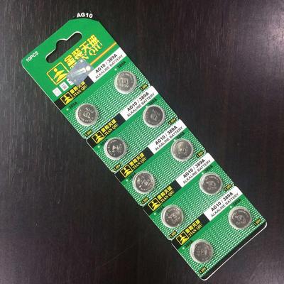 AG10天球TMMQ电子1.5V LR1130 LR1131 389 LR54 GP189电池1粒价350979