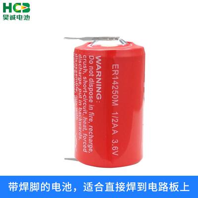 适用昊诚ER14250M锂电池3.6V电子标签温控烟感器胰岛泵无线探头功