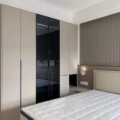 上海工厂直销定做兔宝宝enf级衣柜LU型衣帽间移门壁橱全屋家具定