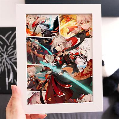 原神枫原万叶周边相框画摆台定制照片角色立牌送朋友生日礼物摆件