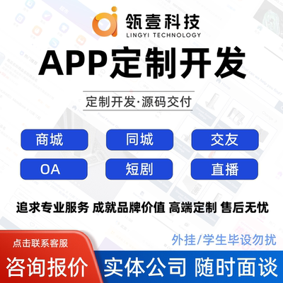 软件开发定制AI微信小程序开发制作app应用商城设计java网站建站