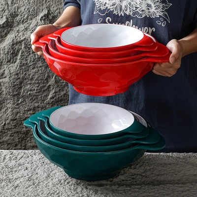 祥源美密胺餐具双耳大碗商用仿瓷麻辣烫碗酸菜鱼麻辣香锅冒菜大碗