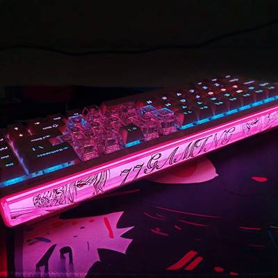 77gaming适用于迈从ace68air系列灯箱贴纸游戏灯罩贴纸装饰