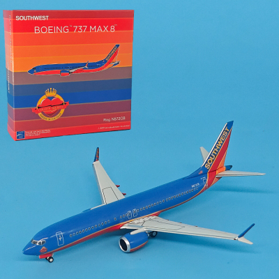 1:400美国西南航空B737MAX8客机N871HK N872CB飞机模型合金NGT