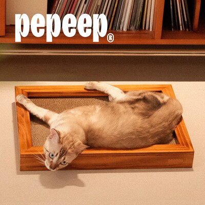 pepeep加大号猫抓板猫窝一体耐磨不掉屑宠物家俱瓦楞纸可替换