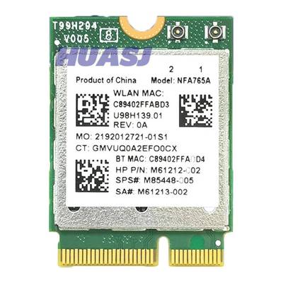 高通NFA765 WIFI6E 5G双频 内置无线网卡 蓝牙5.3 超AX210 MT7922