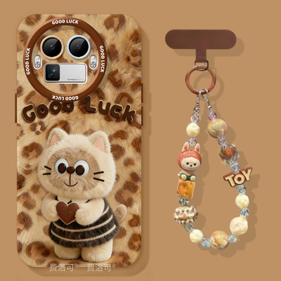 创意卡通适用真我gt8pro手机壳美拉德gt7新款realme硅胶gt5全包gt2pro防摔gt大师探索版v70s秋冬neo7软gtneo6