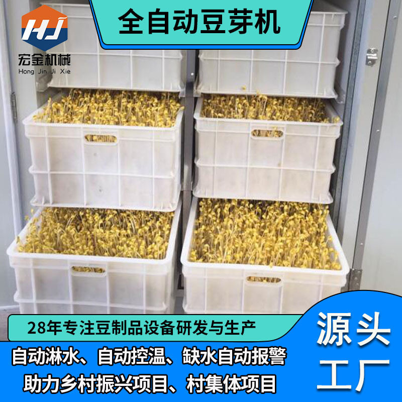 全自动豆芽机 商用自动淋水黄豆芽机械设备厂