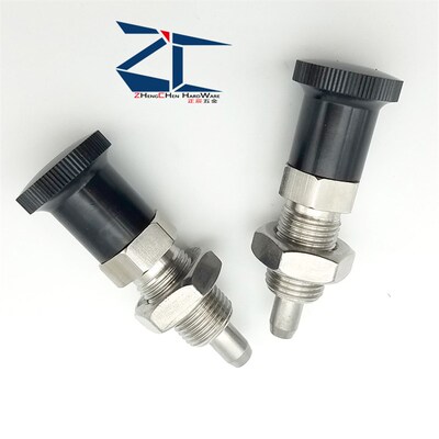 SXPAT/SXPKT5/6/8/10/12/16/16L 不锈钢锥度销型细牙复位旋钮柱塞