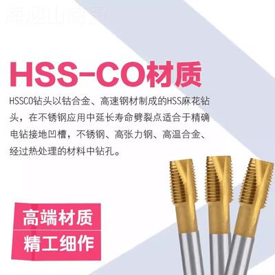 G/ZG丝/NPT/P/RC含钴钛螺尖/先镀端管螺纹CO机用锥G1/16T 1/8 1UE