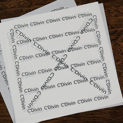 C′Divin英文字母蛋糕油纸垫 18*18cm硅油纸隔油烘焙蛋糕面包装纸