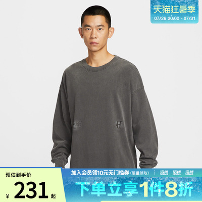 NIKE耐克男子德文布克篮球运动休闲印花圆领短袖T恤IH5086-010