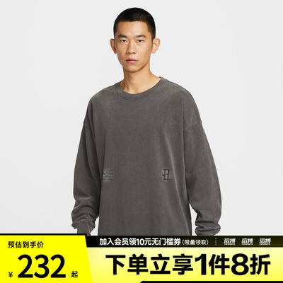 NIKE耐克男子德文布克篮球运动休闲印花圆领短袖T恤IH5086-010