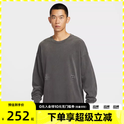 NIKE耐克男子德文布克篮球运动休闲印花圆领短袖T恤IH5086-010