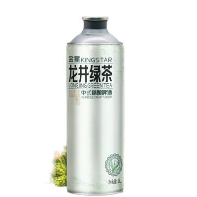 金星茶啤龙井绿茶中式精酿啤酒1L装