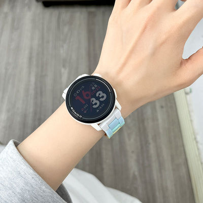 适用高驰corospace3表带三珠树脂pace2手表apex2糖果2pro彩虹腕带