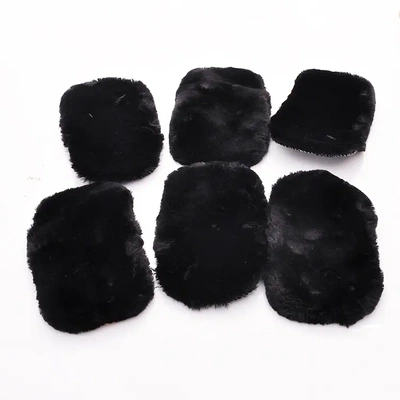 仿羊毛毛绒擦鞋手套酒店用品抛光手套地摊皮鞋上油擦鞋布