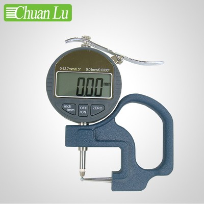 指针数显尖头管厚规钢管管材壁厚眼镜玻璃凹凸面测厚规0-10*30mm