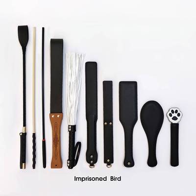 【笼中鸟】SP皮拍子马鞭戒尺皮鞭工具套装