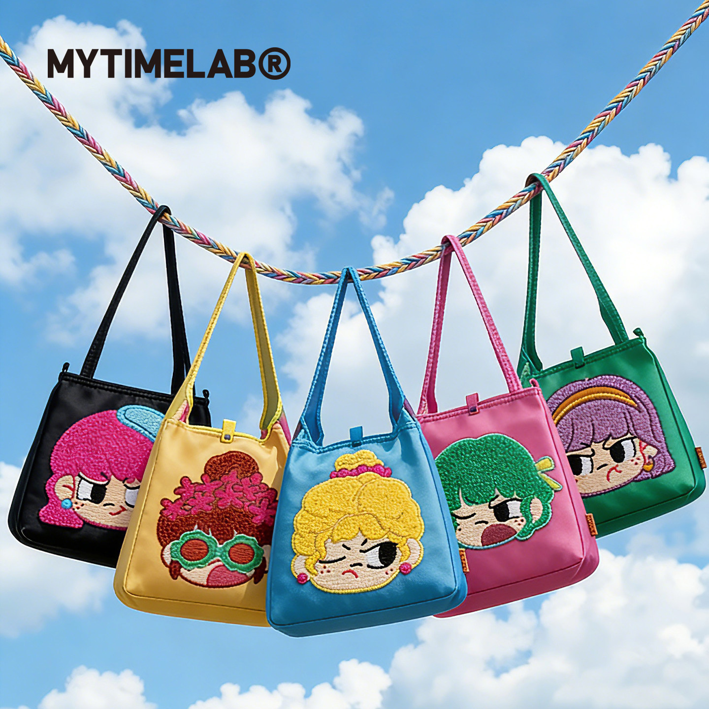 MYTIMELAB摩太潮玩HI! Monita丝绸手提包 日常通勤小包学生女士包