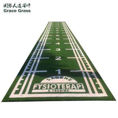 健身房人造草坪 私教区假草坪仿真草坪 跑道刻度白线人工草皮