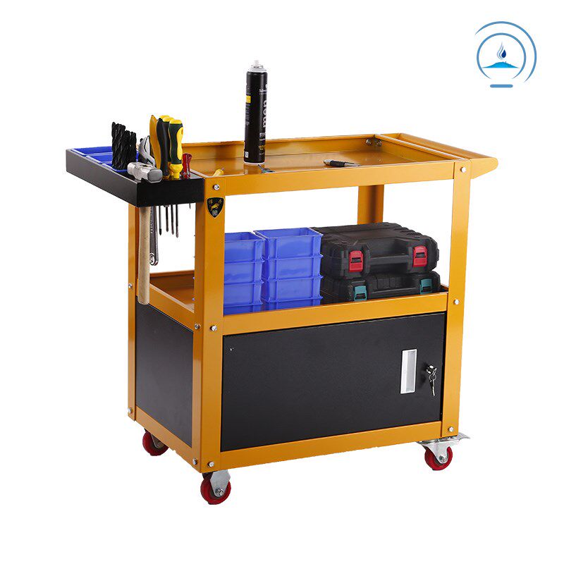 三层工具推车移动工具车汽修维修零件车M多功能工具柜车间加厚