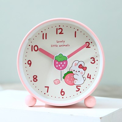 起床闹钟自律养成叫醒神器闹铃懒虫可爱男女孩卧室书桌面台时钟表