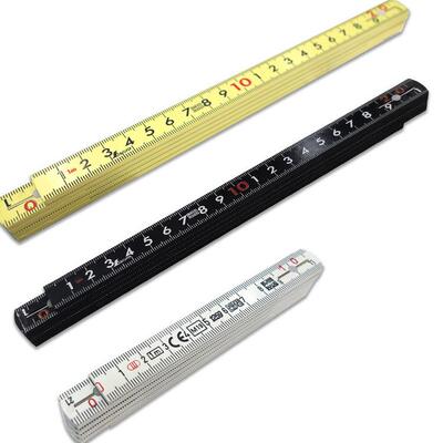 日本亲和SHINWA78605/78833木工用折尺 纤维绝缘折尺1米/2米5折