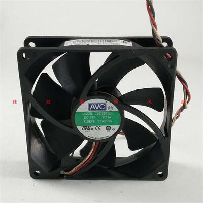 议价AVC9CM/厘米902512V0.12A静音电脑机箱散热风扇C9025S12LB