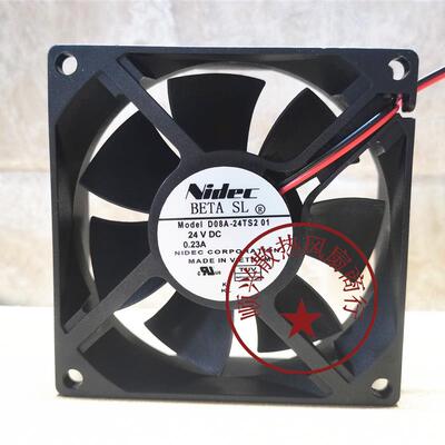 议价原装正品NIDECD08A-24TS20124V8CM8厘米变频器散热风扇8025