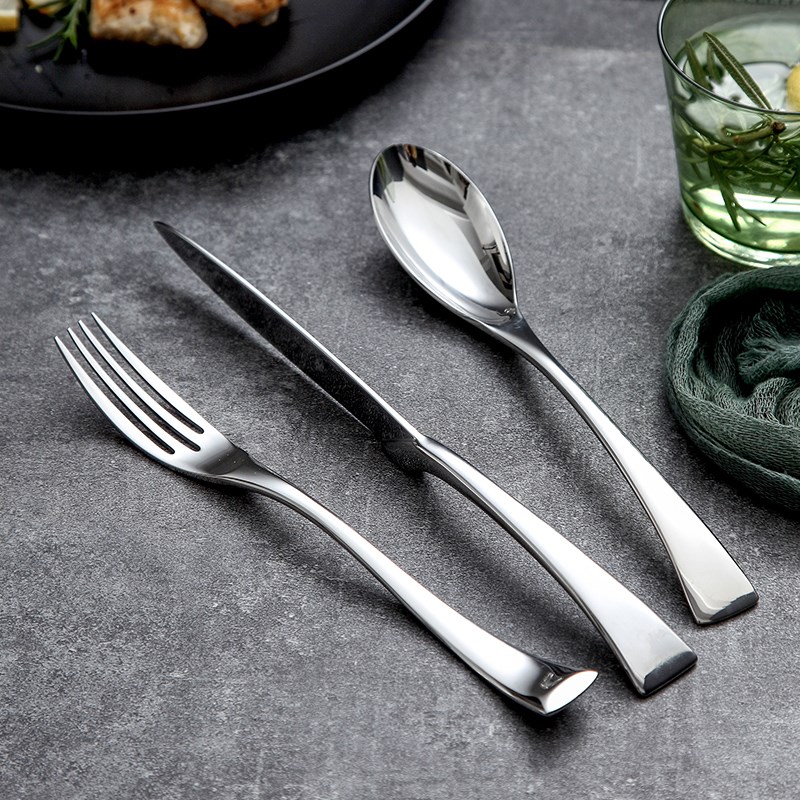 onlycook家用刀叉套装304不锈钢西餐餐具吃牛排专用刀餐叉餐勺子