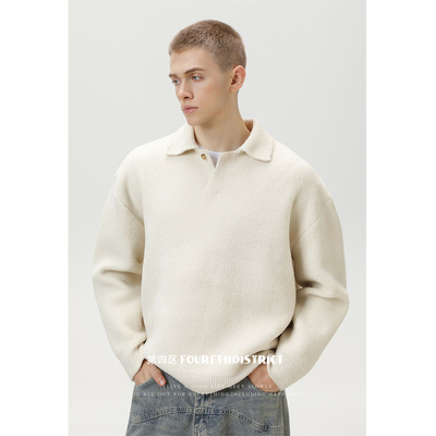 POLO领毛衣男秋冬2025新款