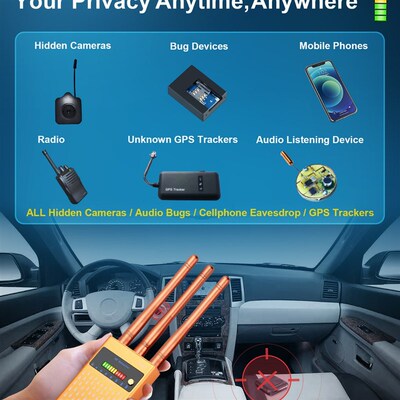 Hotel Camera Detector Wireless RF Signal Sweeper Anti Spy