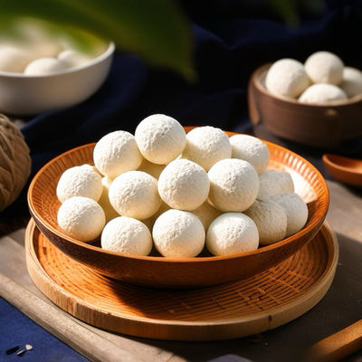 老式传统手工植物甜酒曲做糯米酒