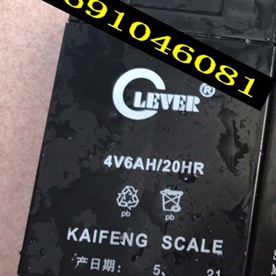 LEVER蓄电池 4V6AH/20HR电子称 台秤 计价秤 称重用电瓶