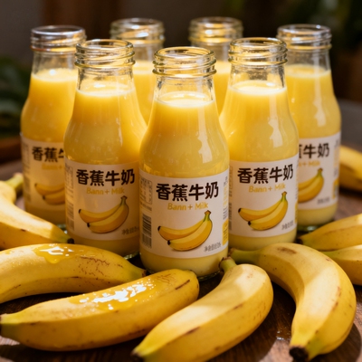 【现货速发】香蕉牛奶风味饮品220ml*10瓶营养餐香蕉牛奶秋冬饮品