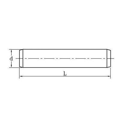 M1.5 M1 304不锈钢实心销针圆柱销定位销钉固定销*x4x5x6x8x10x12