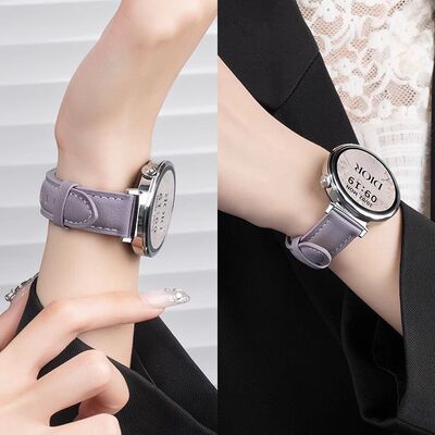 适用华为GT4手表表带gt5pro女新款高级荣耀watchGT432pro真皮皮质