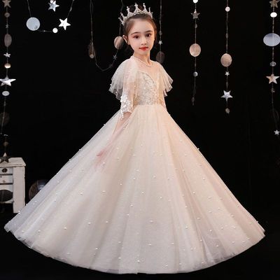 公主裙婚儿童大气钢琴礼服女童