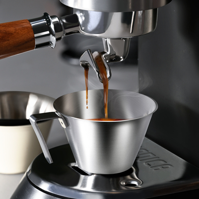 不锈钢浓缩杯咖啡机意式盎司Espresso萃取带刻度100ml小量杯器具