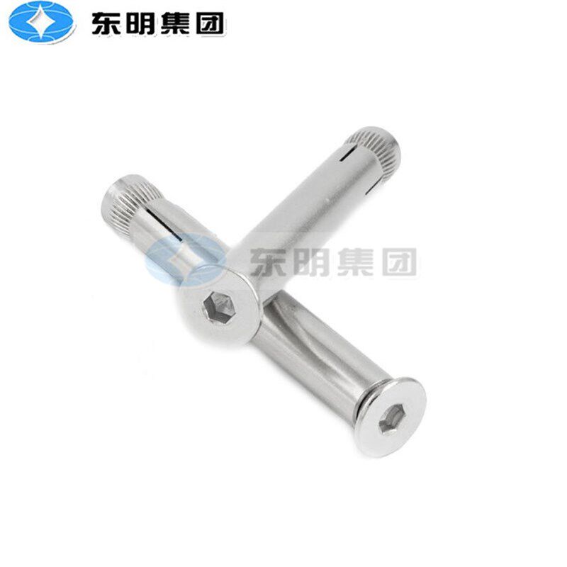 304不锈钢平头内置式膨胀螺丝内六角沉头门窗电梯膨胀螺栓M6M8M10